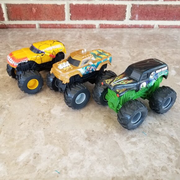Mattel | Toys | 3 Mattel Toy Monster Jam Trucks | Poshmark